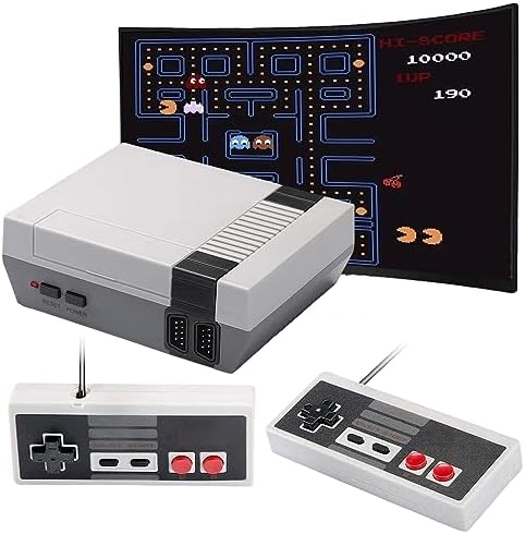 Retro Game Console – Classic Mini Retro Game System Built-in 620 Games and 2 Controllers, 8-Bit ...